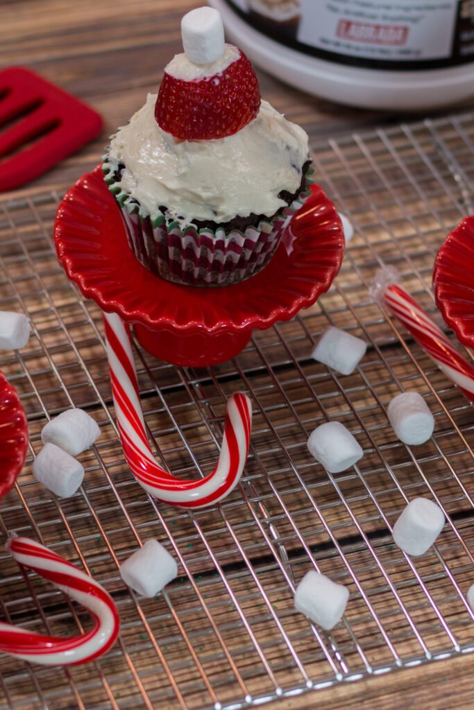 Protein Santa Chocolate Cupcakes Recipe - The Protein Chef