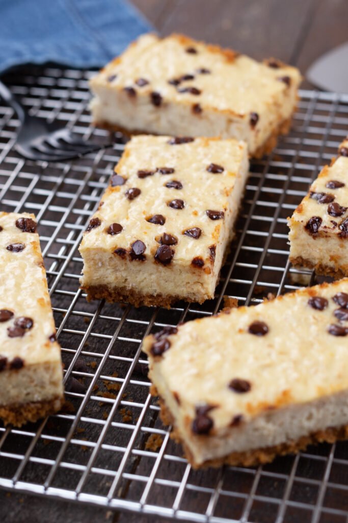 Simple Protein Cheesecake Bars Recipe - The Protein Chef