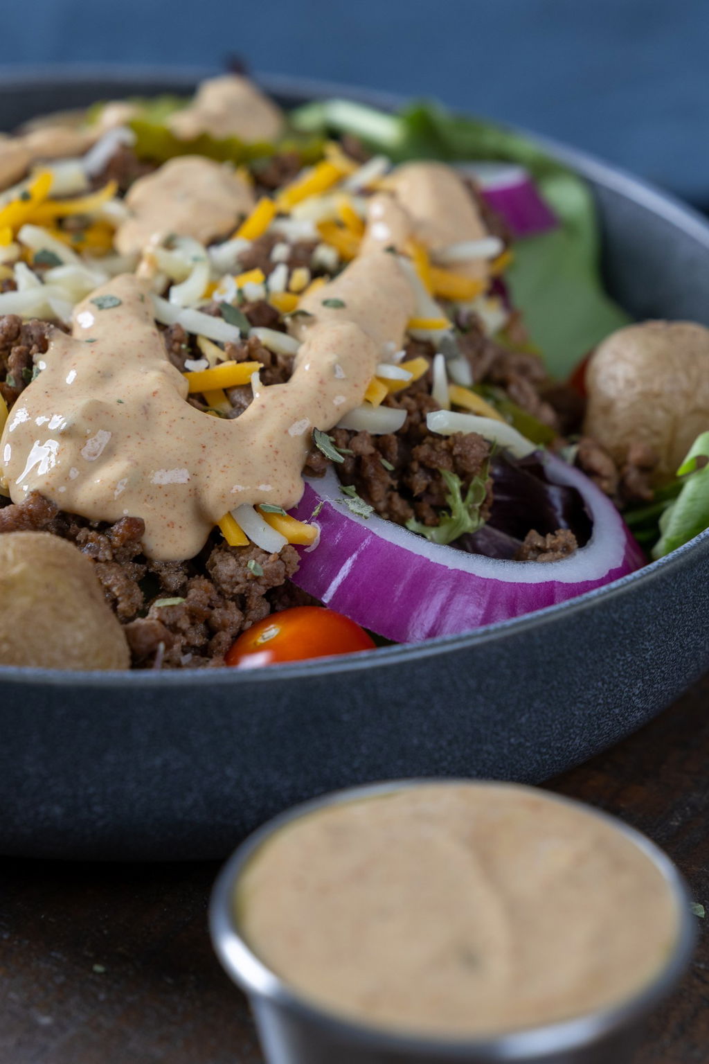 High Protein Burger Bowls with Sauce Recipe - The Protein Chef